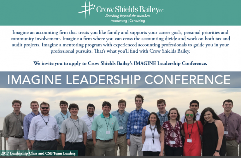 Crow Shields Bailey Announces 2018 IMAGINE Leadership Conference – Crow ...